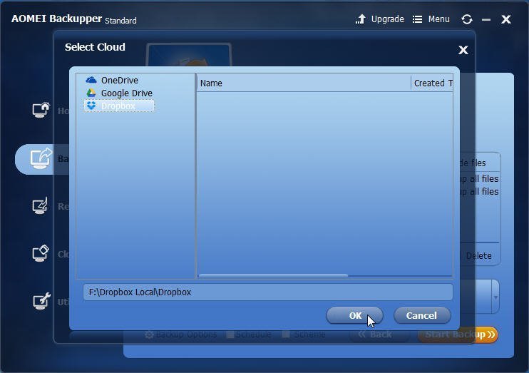 Backup PC su DropBox Gratuitamente in Windows 10/8/7