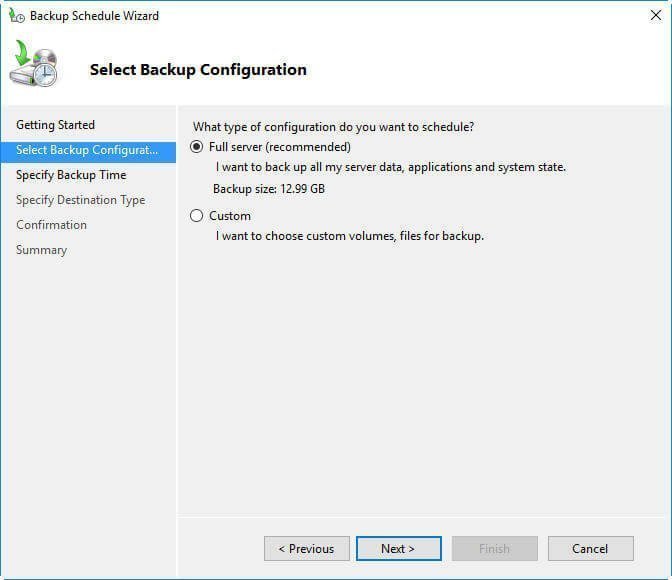 Come Pianificare Backup Automatico in Windows Server 2016?