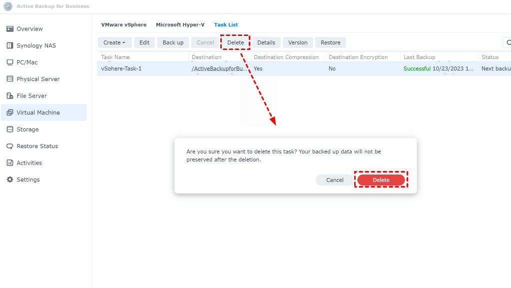 [Guide] Active Backup for Business Delete Old Backup