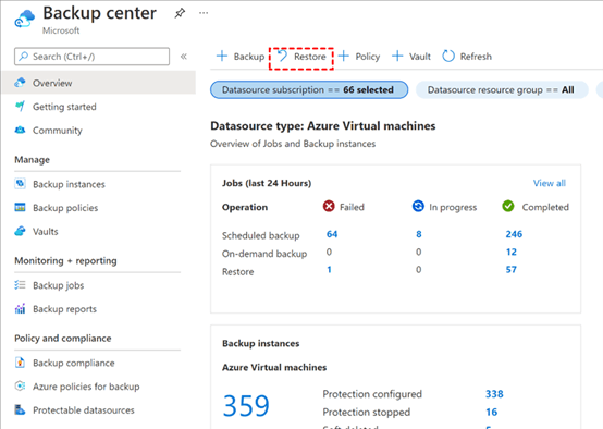How to Configure Azure Backup Instant Restore to New VM