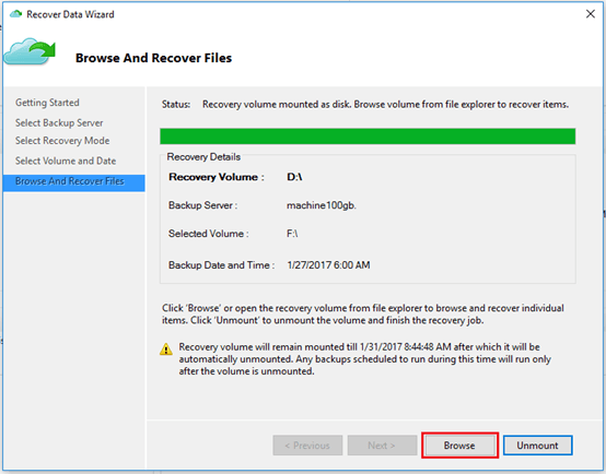 How to Restore Data from Azure Backup to Different Server
