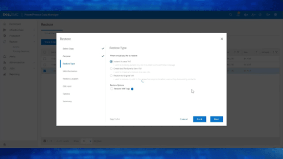 How to Set Up Dell Instant Restore with Dell PowerProtect