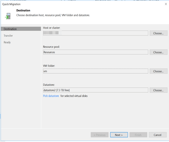 Veeam Instant Recovery to Migrate Hyper-V to VMware VM