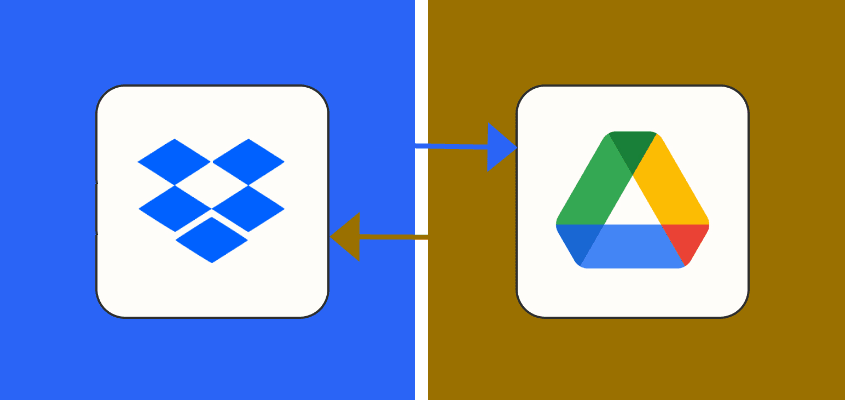 Transfer Files from Google Drive to Dropbox and Dropbox to Google Drive