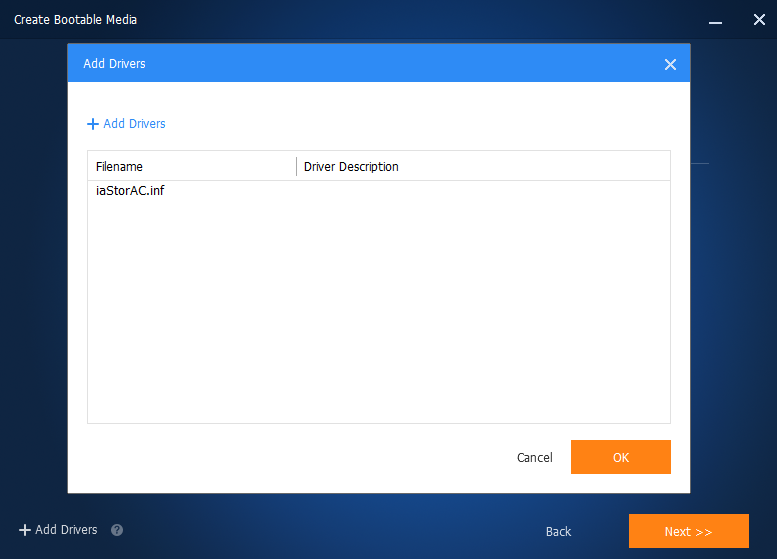 Backupper WinPE Cannot Recognize NVME drives
