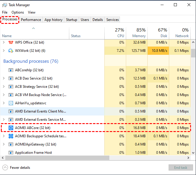 How to fix error Failed to enable backup service?