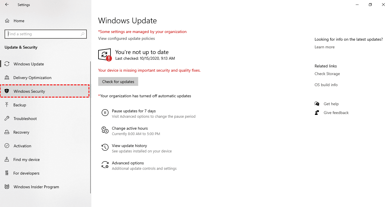 How to fix error Failed to enable backup service?