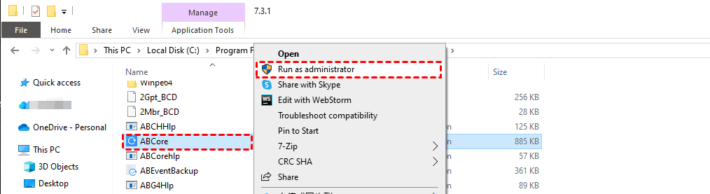 How to fix error Failed to enable backup service?