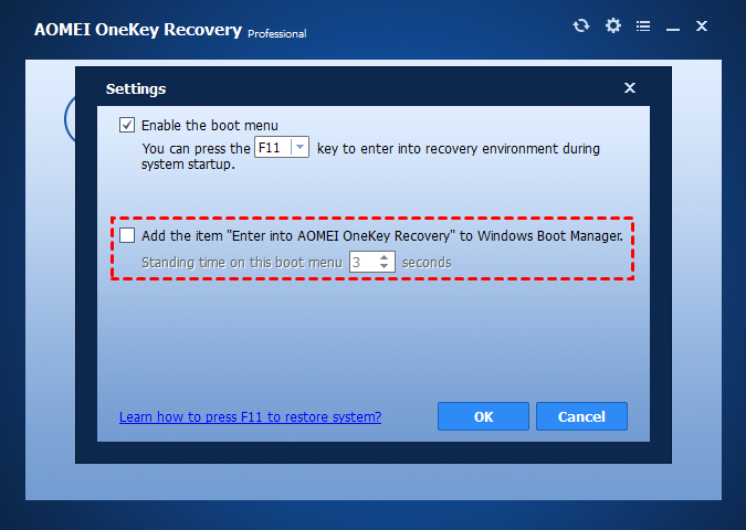 How to Remove Boot Menu Created by AOMEI?