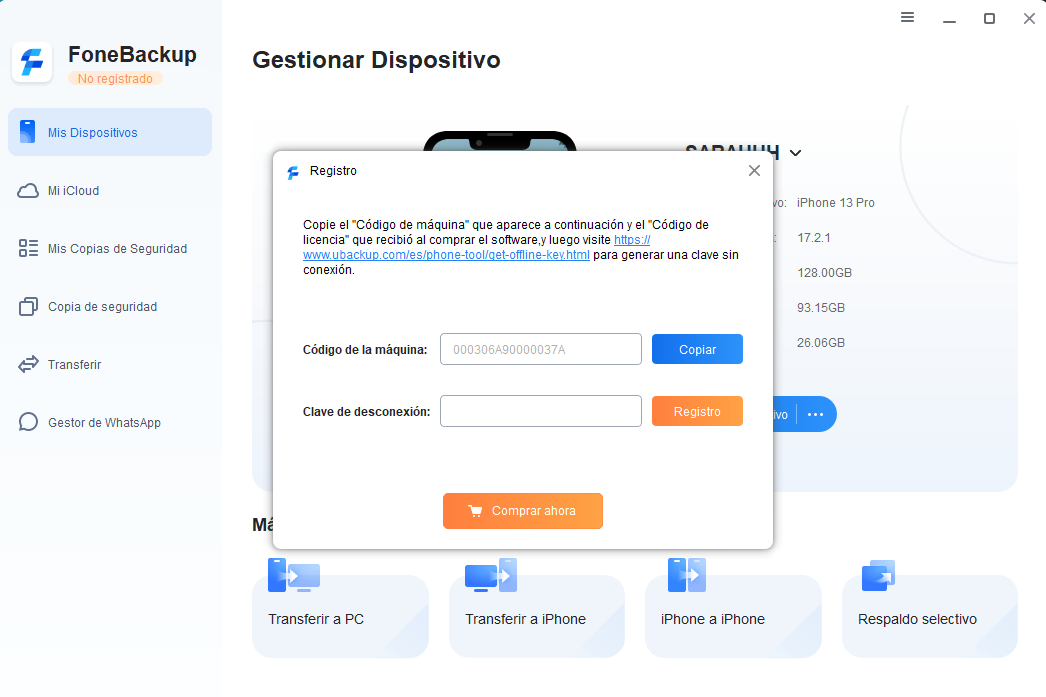 Cómo registrar FoneTool