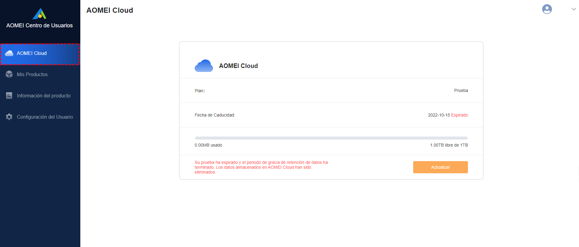 ¿Cómo Administrar Su Cuenta AOMEI?