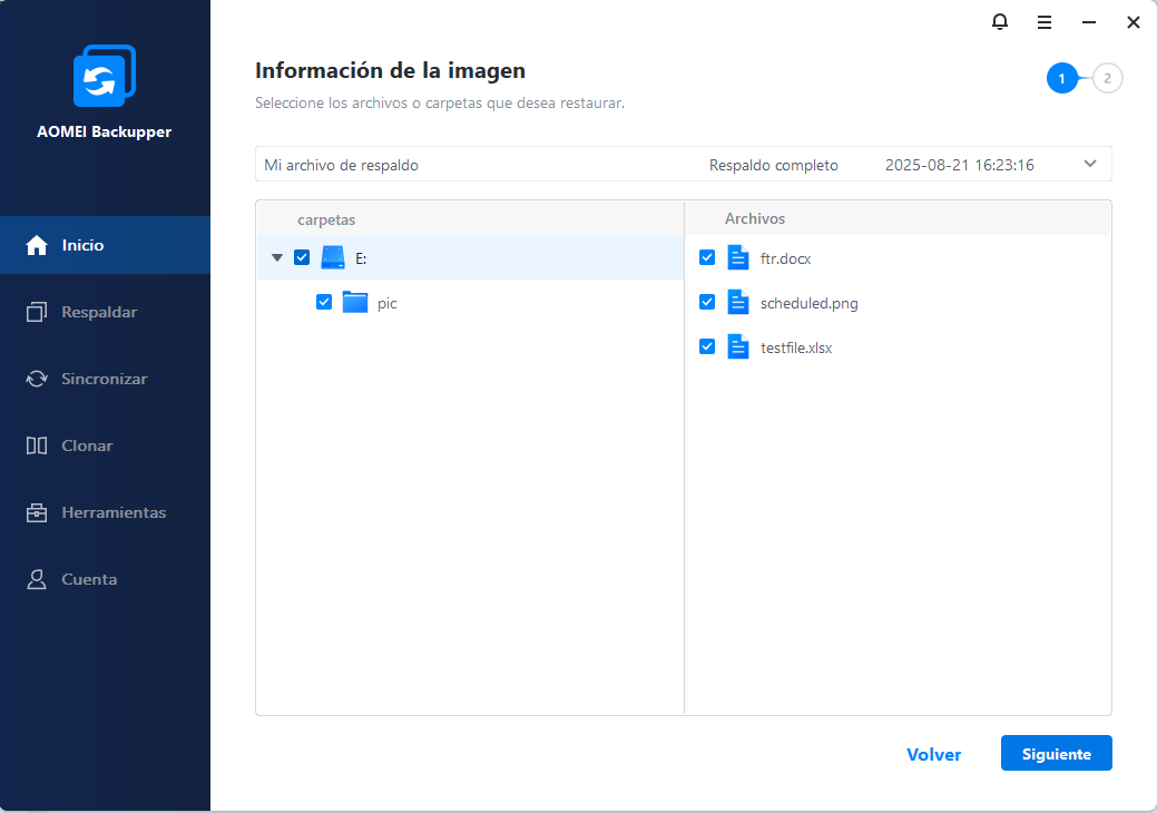 Cómo Restaurar un Solo Archivo a Partir de una Imagen de Copia de Seguridad