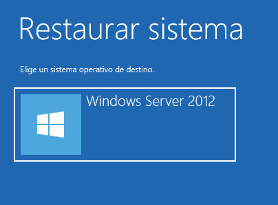 [Forma Segura] Restaurar Backup de Windows Server 2012 desde una ...