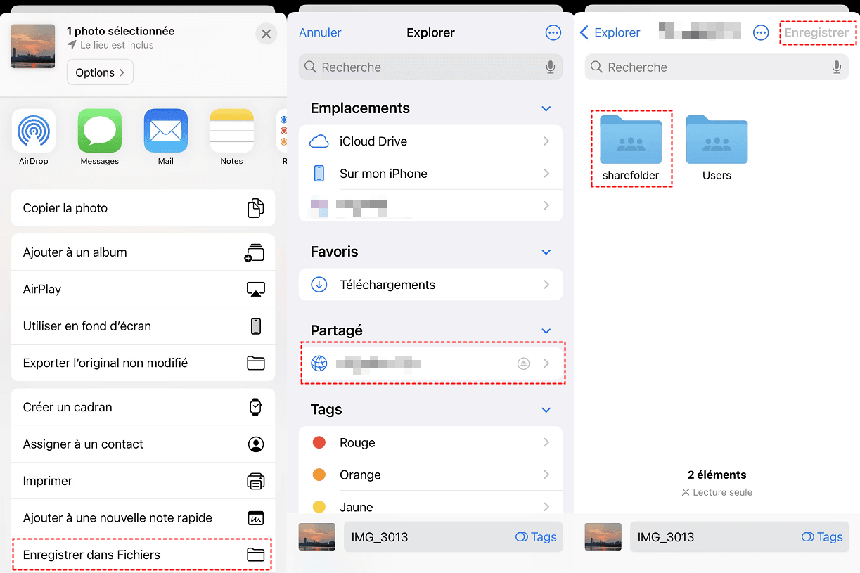 Transfert de Fichier iPhone vers PC Windows