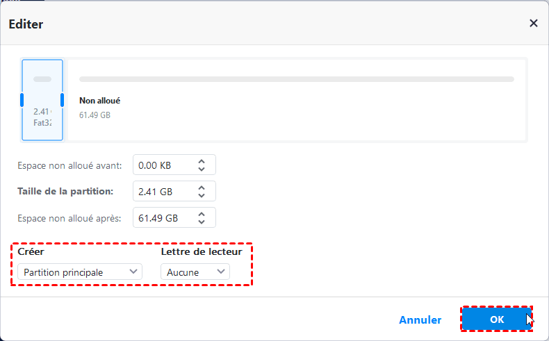 Déplacer la partition réservée au système vers un autre disque sans effort
